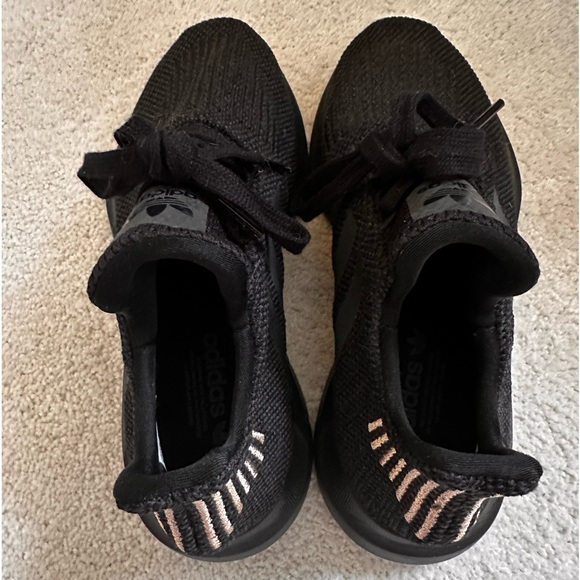 adidas | Shoes | Adidas Swift Run Tennis Shoes Black With Copper ...